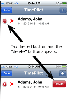 TimePilot iPhone App: Using the App