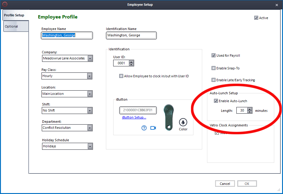 Software Details: Auto Lunch - TimePilot - Time Clocks