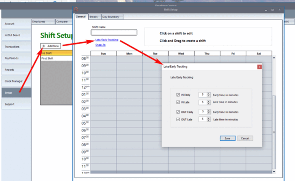 Software Details: Late/Early Tracking - TimePilot - Time Clocks